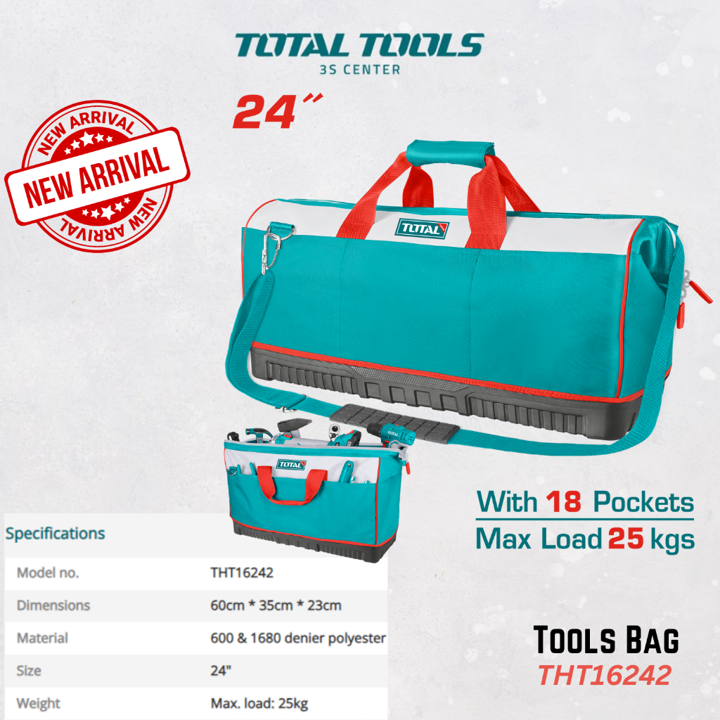 TOTAL Tools Bag 工具包 - THT16242 | Shopee Malaysia