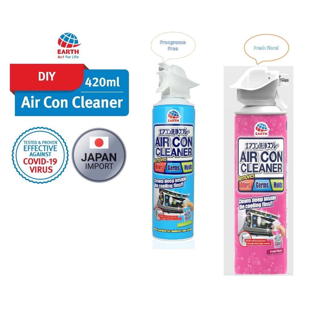 1 can 420ml Earth Anti-Bacterial Aircon Cleaner Spray (cannot ship over ...