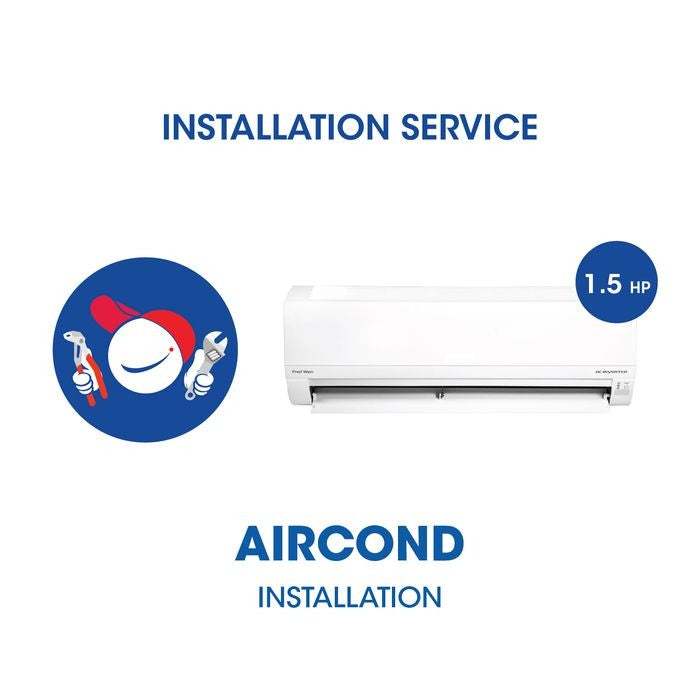 Air Conditional Installation Work 1.5HP With Material