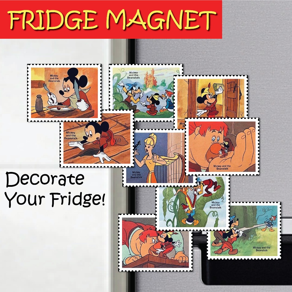 Fridge Magnets Mickey and the Beanstalk Disney Donald Goofy Souvenir ...