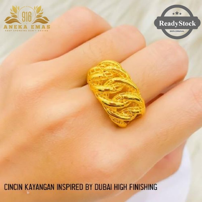 !!NEW!! Cincin Inspired Dubai HIGH FINISHING | Gold 916 💯 Original ...