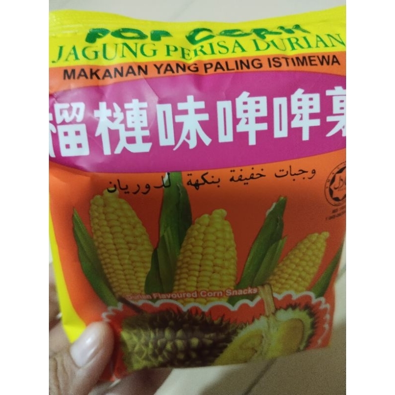 3PACK JAJAN LAJEN BORONG murah Durian Flavoured Corn Snacks | Shopee ...