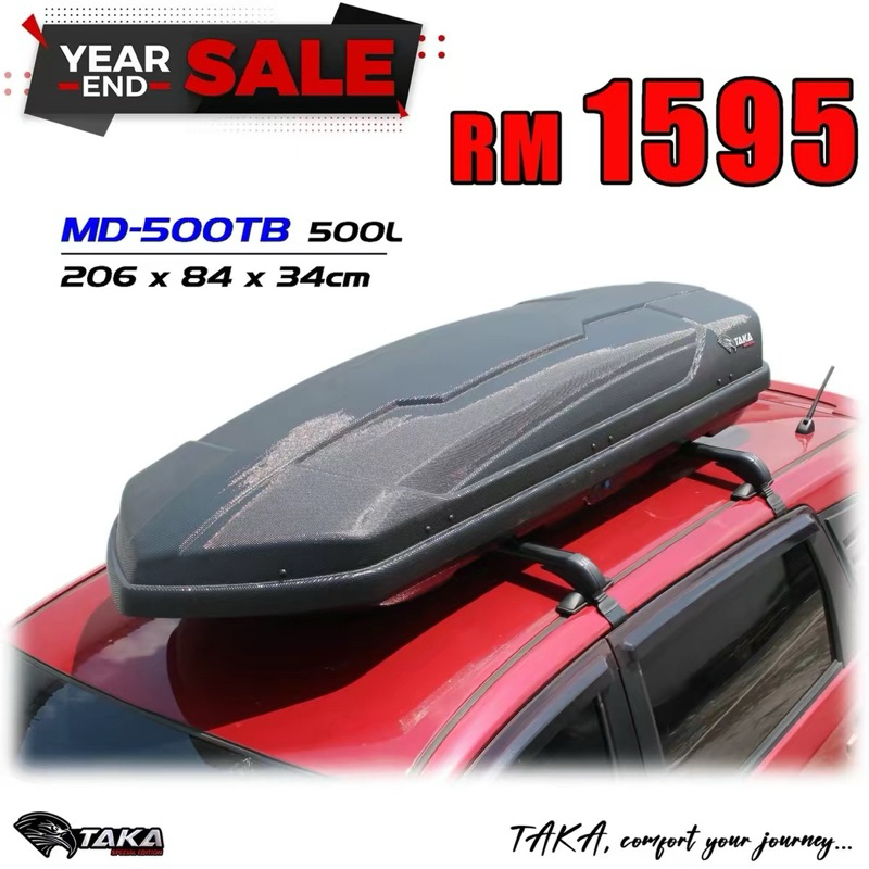 TAKA MD-500TB 500L RoofBox Car Roof Box | Shopee Malaysia