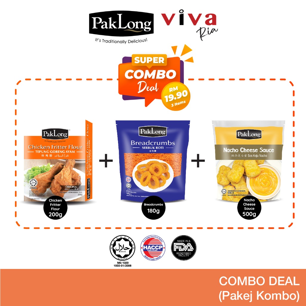Paklong Fried Chicken Combo Set Chicken Fritter Flour Breadcrumbs Nacho ...