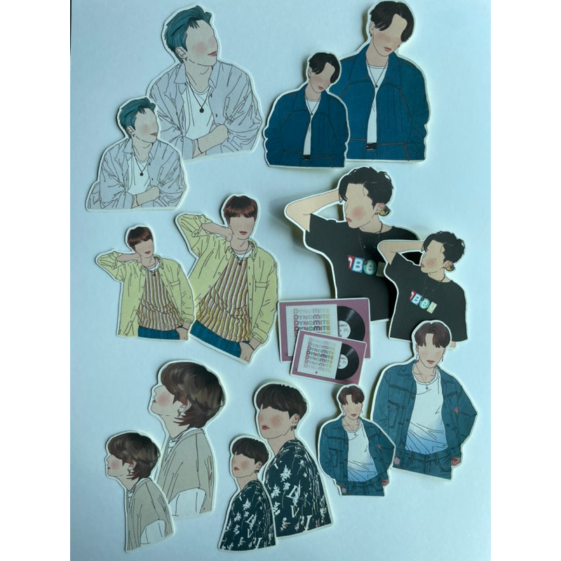 BTS DYNAMITE Fanart by craftyfiez stickers - 16pcs | Shopee Malaysia