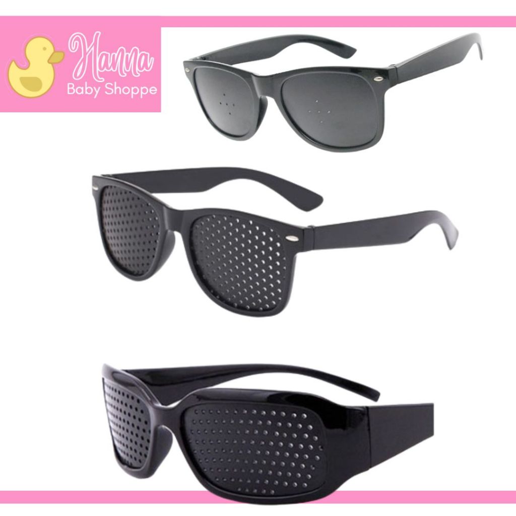 Black Vision Care Pinhole Eye Glasses Spek Mata Ibn Sina | Shopee Malaysia