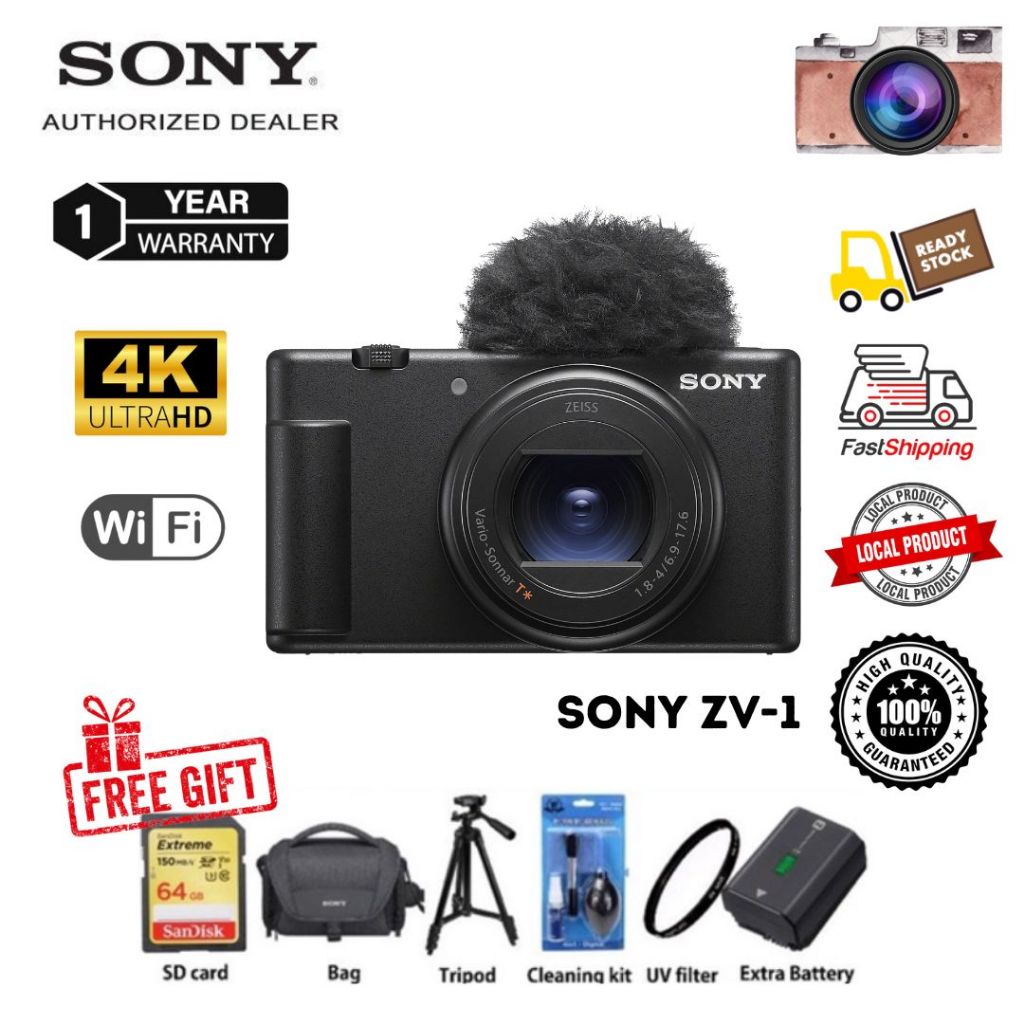 (Sony Malaysia warranty) Sony ZV1 ZV-1 + extra battery original/64gb ...