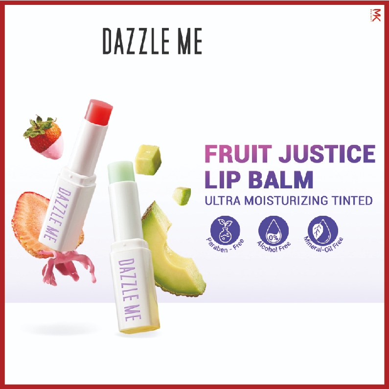 DAZZLE ME Fruit Justice Lip Balm Color Changing and Moisturizing 3.5g ...