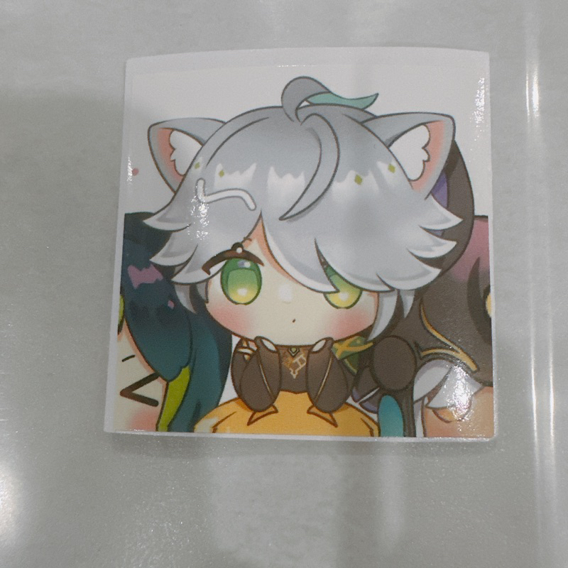 原神Genshin Impact fanmade chibi sticker- Zhongli/ Alhaitham/ Neuvilette ...
