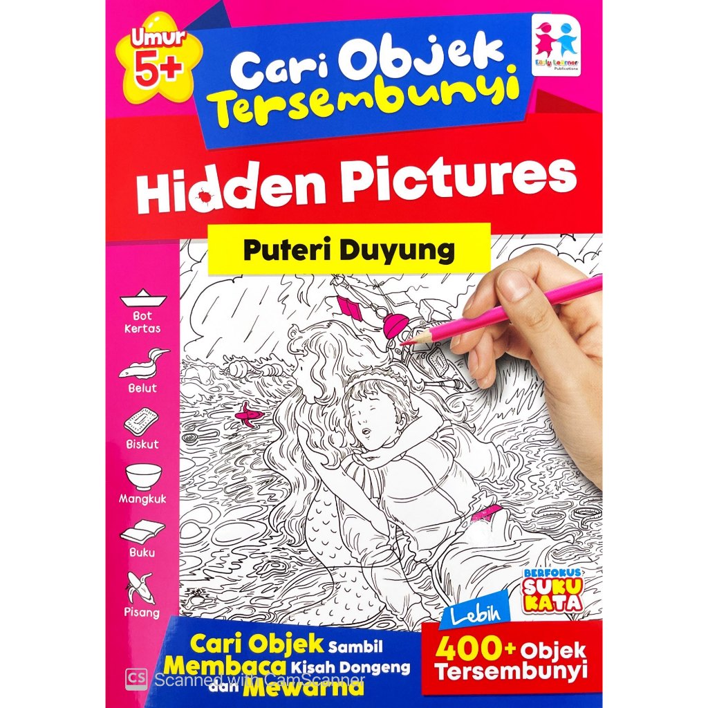 Buku Cari Objek Tersembunyi - Bahasa Melayu - Word Search - buku ...