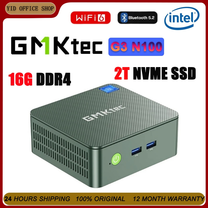 GMKtec G3 Intel 12th AlderLake N100 MINI PC Windows 11 Pro DDR4 16GB 512GB NVMe SSD WIFI6 BT5.2 ...