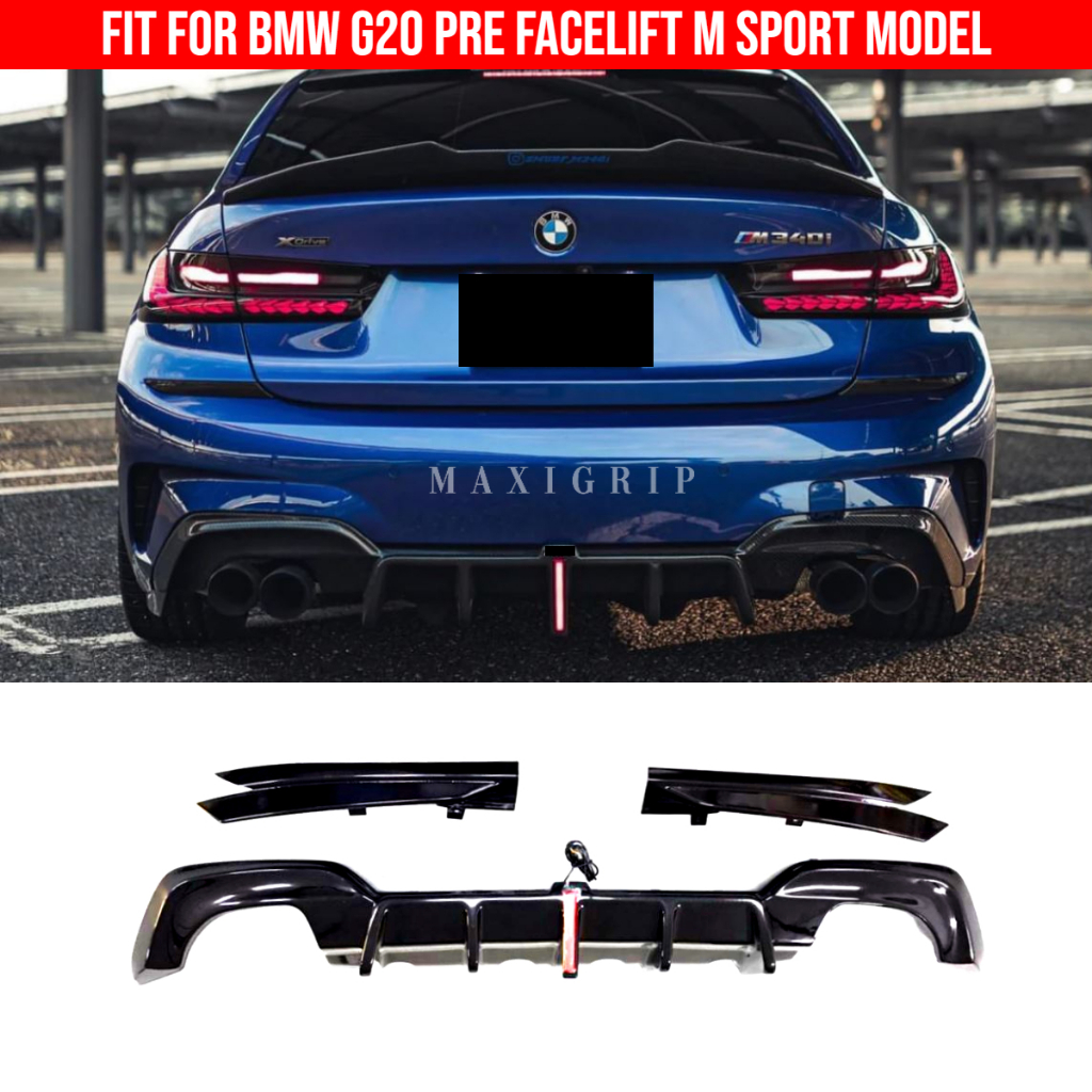 BMW G20 Rear Diffuser kit m sport vten 3d design cmst g20 accessories ...