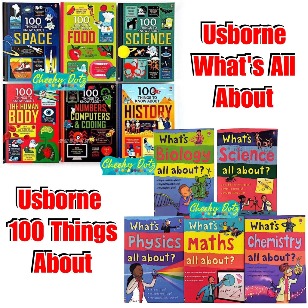 UK USBORNE 100 Things To Know About & Usborne What's All About Physics ...