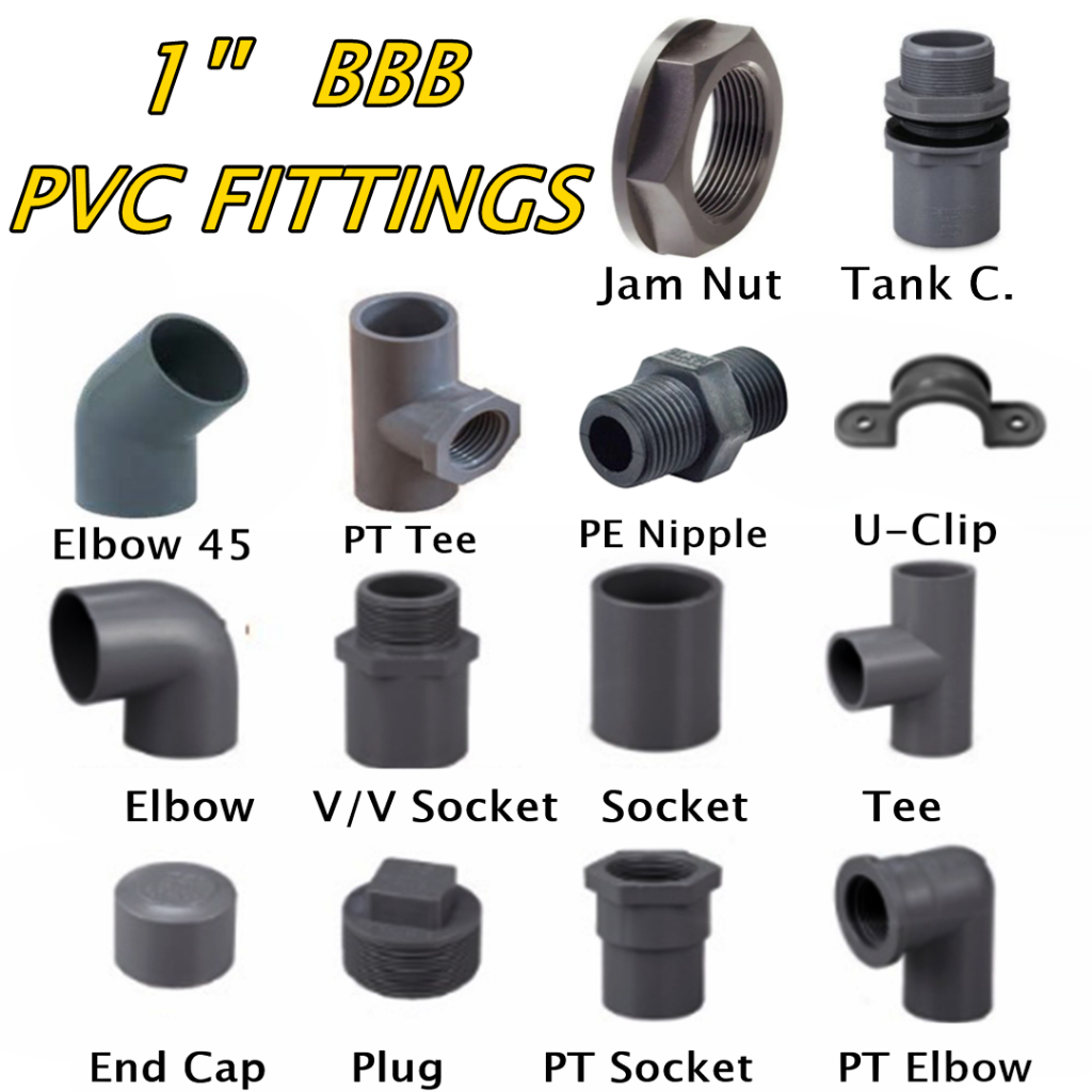 BBB 1'' PVC Fittings. 25MM PVC Elbow. 1'' PVC Fittings Connector. PVC Piping Connector for House ...