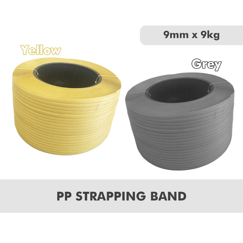 PP 9mm X 9kg PP Strapping Band Color Yellow/Grey for High/Low Table ...