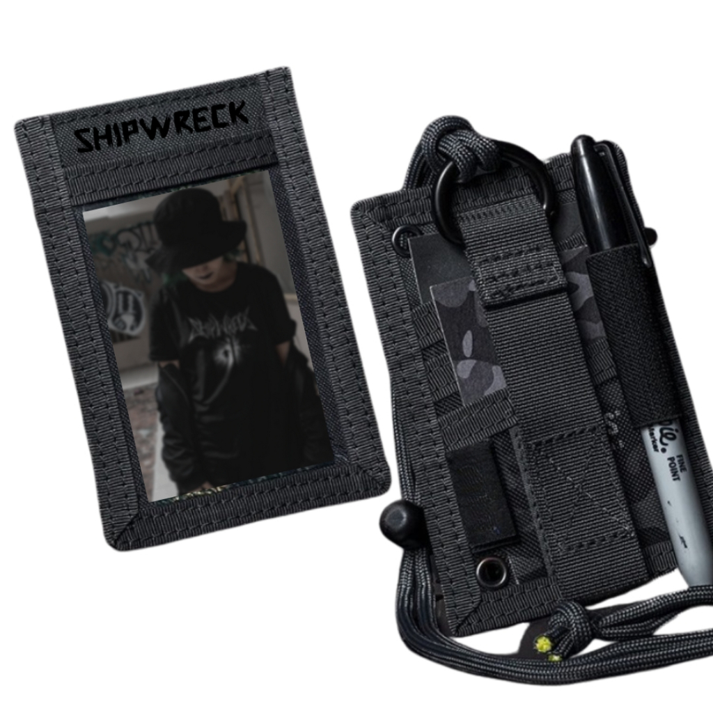 Shipwreck Skateboards Tactical ID Card Holder with Velcro Adjustable ...