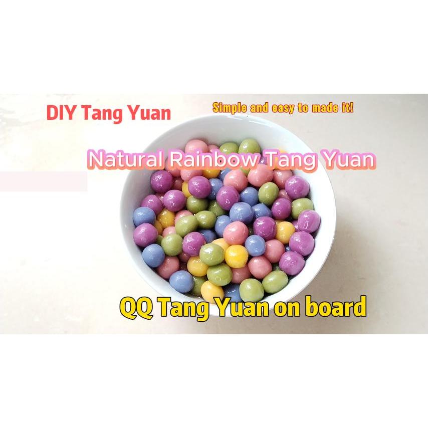 Tang Yuan Flour with Natural food colour / Rainbow Tang Yuan/ DIY Tang ...