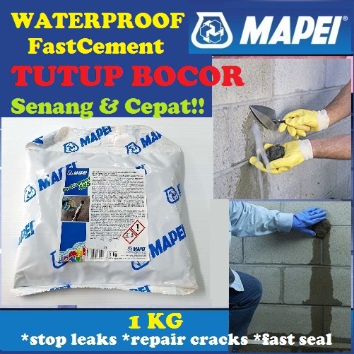 SINAR SIMEN WATERPROOFING CEPAT KERING TAMPAL BOCOR / 1KG MAPEI ...