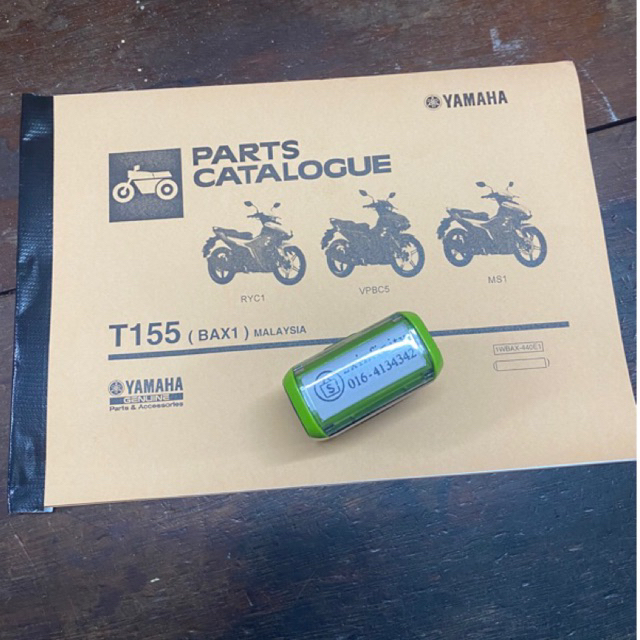 Yamaha Y16zR Exciter 155 [ BAX ] Parts Catalogue / Buku Part Katalog ...