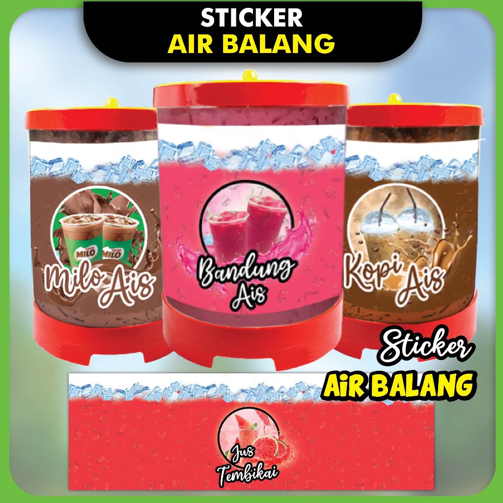 Sticker Balang Air Panjang Waterproof / CP59 | Shopee Malaysia