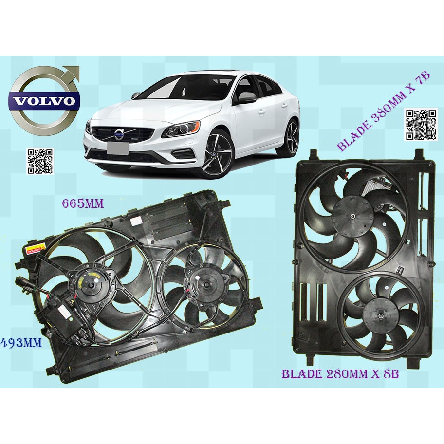 VOLVO S60 TWIN FAN ASSEMBLY W/REG ( 06300656 ) | Shopee Malaysia