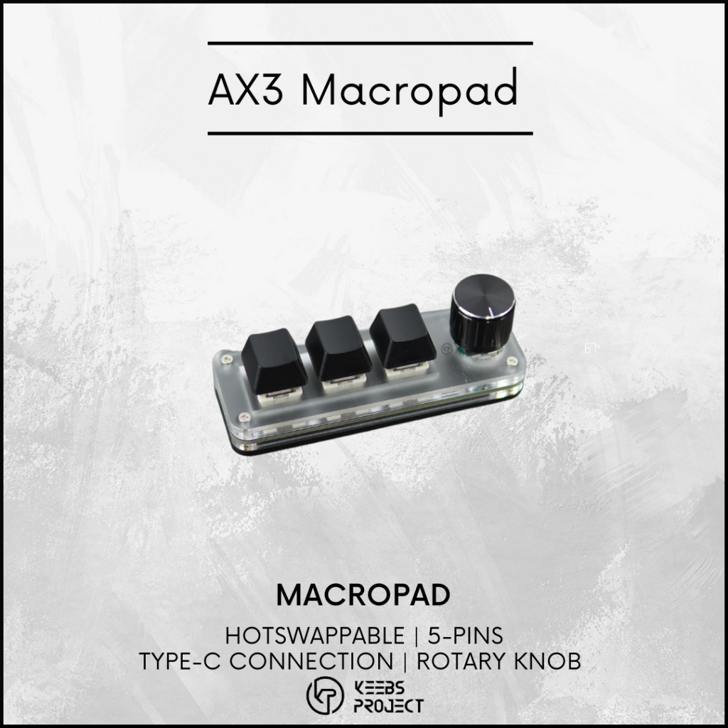 [READY STOCK] AX12/AX6/AX3 RGB Mechanical Macropad/Numpad Assembled Kit ...