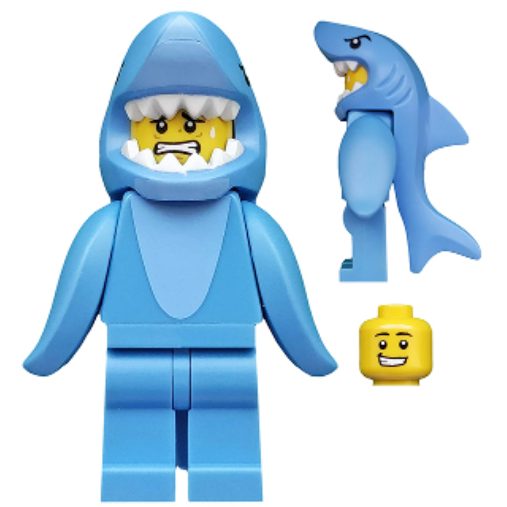 LEGO MINIFIGURE col240 Shark Suit Guy, Series 15 (Minifigure Only ...