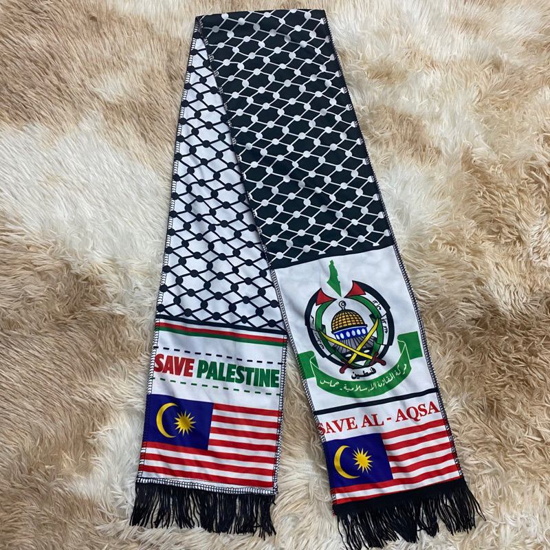 MAFLA PALESTIN HITAM PUTIH | Shopee Malaysia