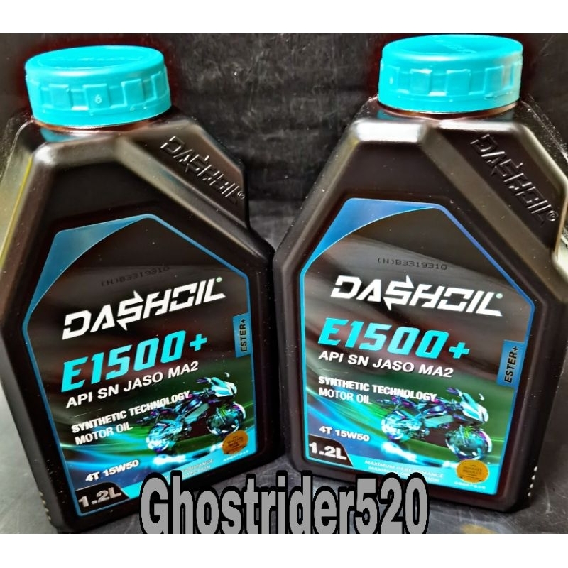 DASH OIL 4T SEMI SYNTHETIC 1.2L E1500+ ESTER+ ORIGINAL RS150 | Shopee ...