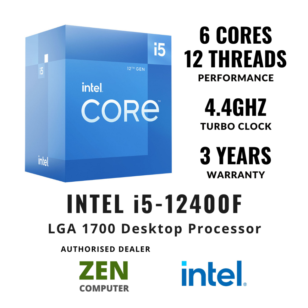 # INTEL™️ CORE i5-12400F / i5-12400 (6 Cores/12 Threads) | LGA 1700 ...