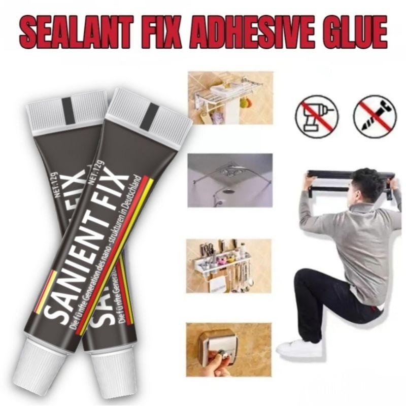 Sanient Fix Adhesive Glue / Sealant Nail Free Glue 12g / Super Strong ...