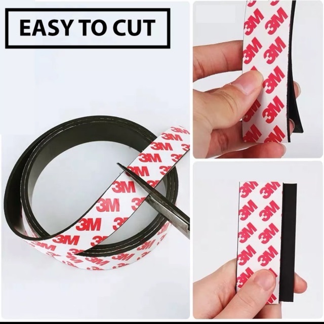 3M Tape Magnet self adhesive rubber Magnetic Bar Mosquito net Magnetic ...