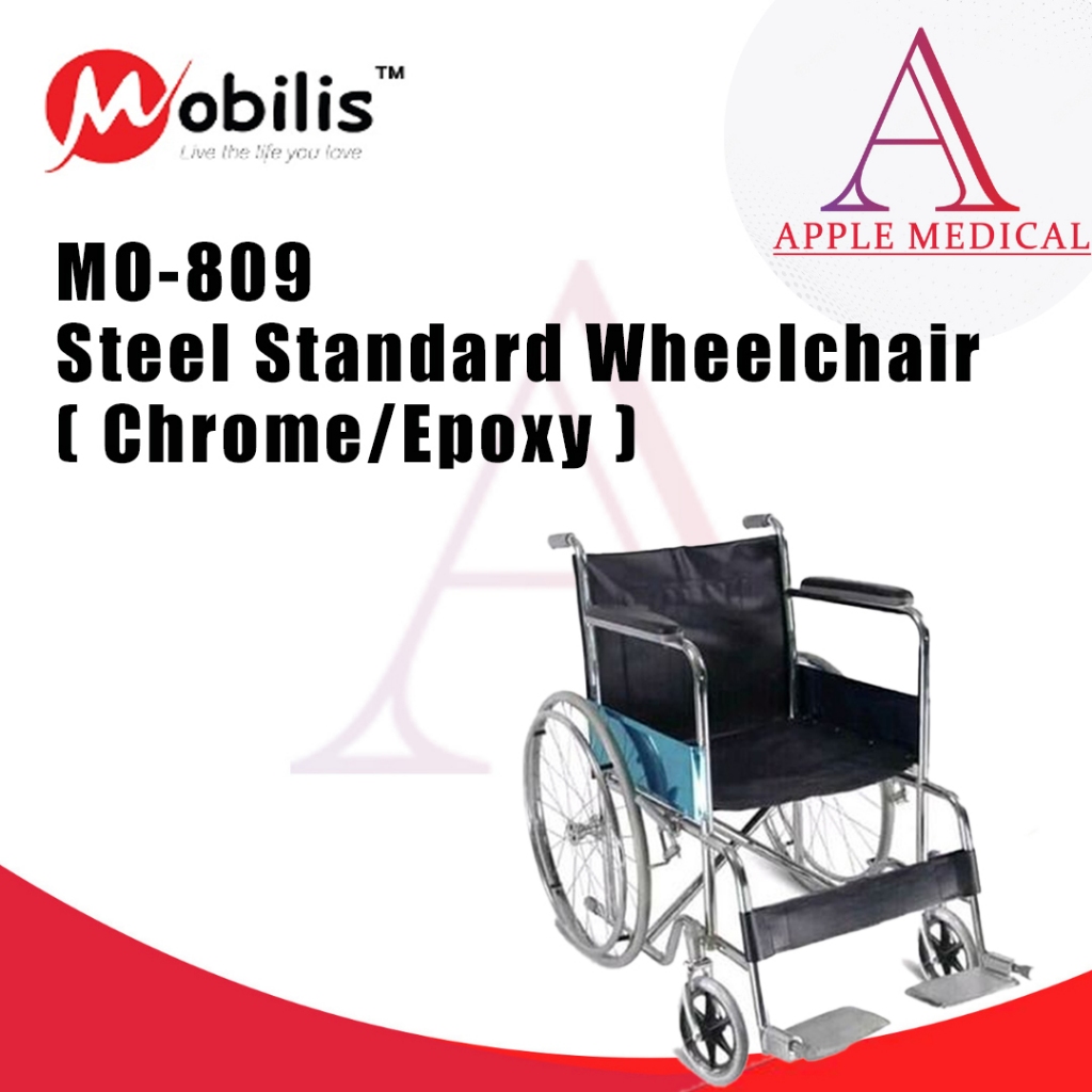 Mobilis Steel Standard Wheelchair / Kerusi Roda Perstandardan Keluli ...
