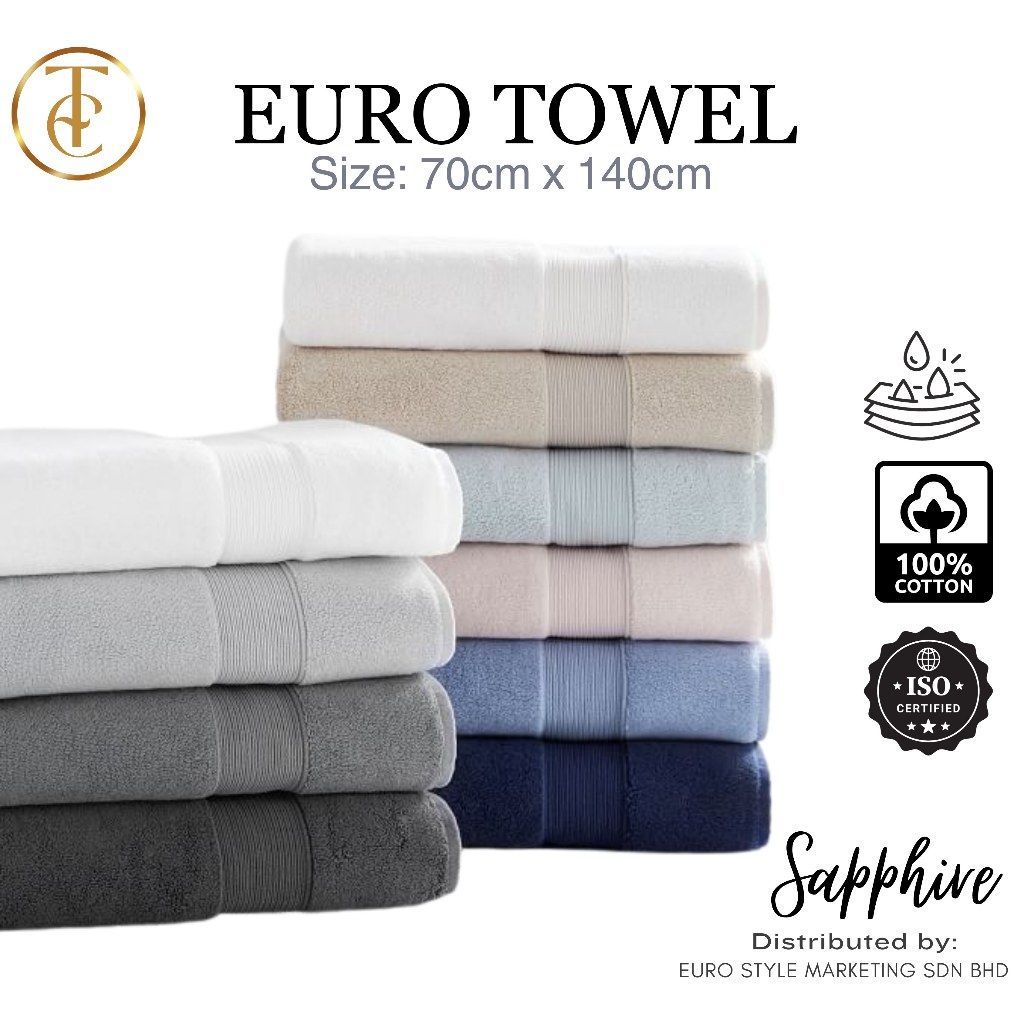 Bath Towel 100% Cotton 70x140cm Ultra Soft Comfort Touch Hotel Grade ...