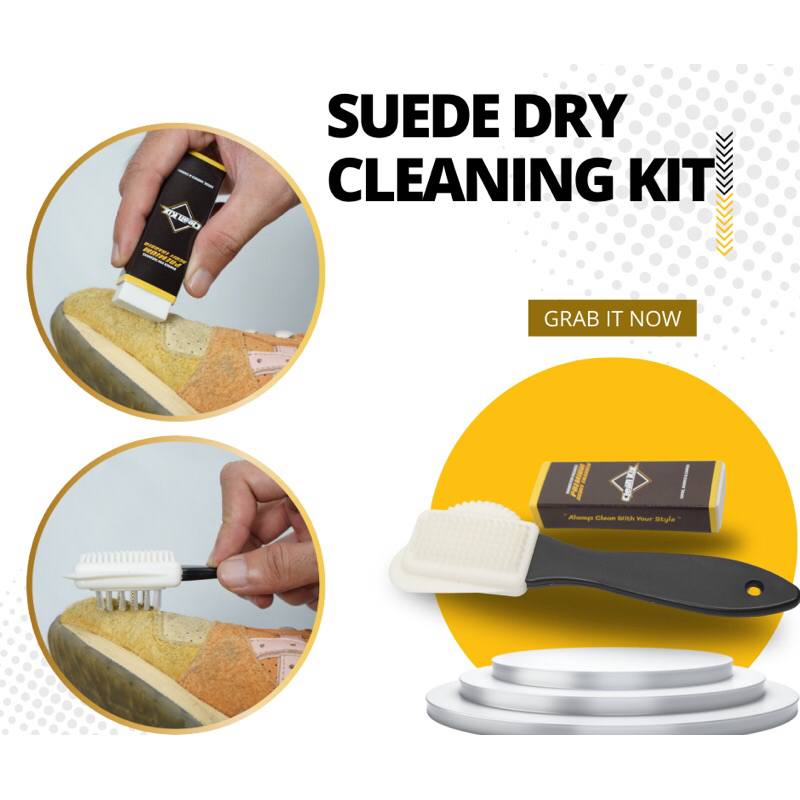 Cleankix Suede Dry Cleaning Kit (Eraser + Crepe Brush) | Shopee Malaysia