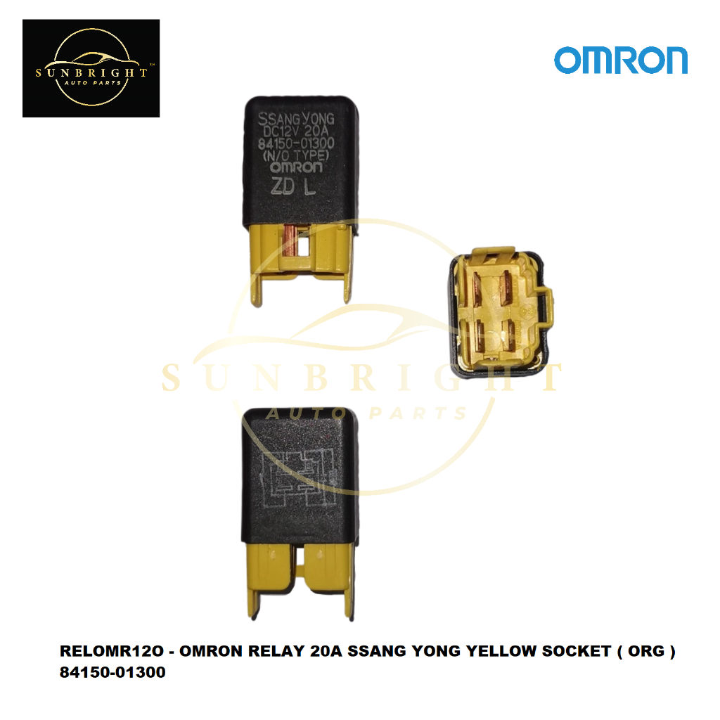 OMRON RELAY 20A SSANG YONG YELLOW SOCKET ( ORG ) 84150-01300 | Shopee ...