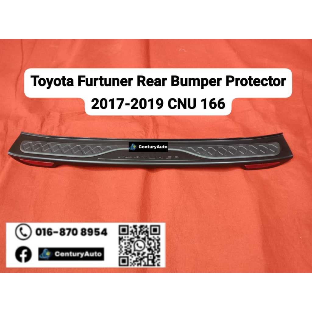 TOYOTA FORTUNER REAR BUMPER PROTECTOR 2017 - 2019 CENTURY AUTO | Shopee ...