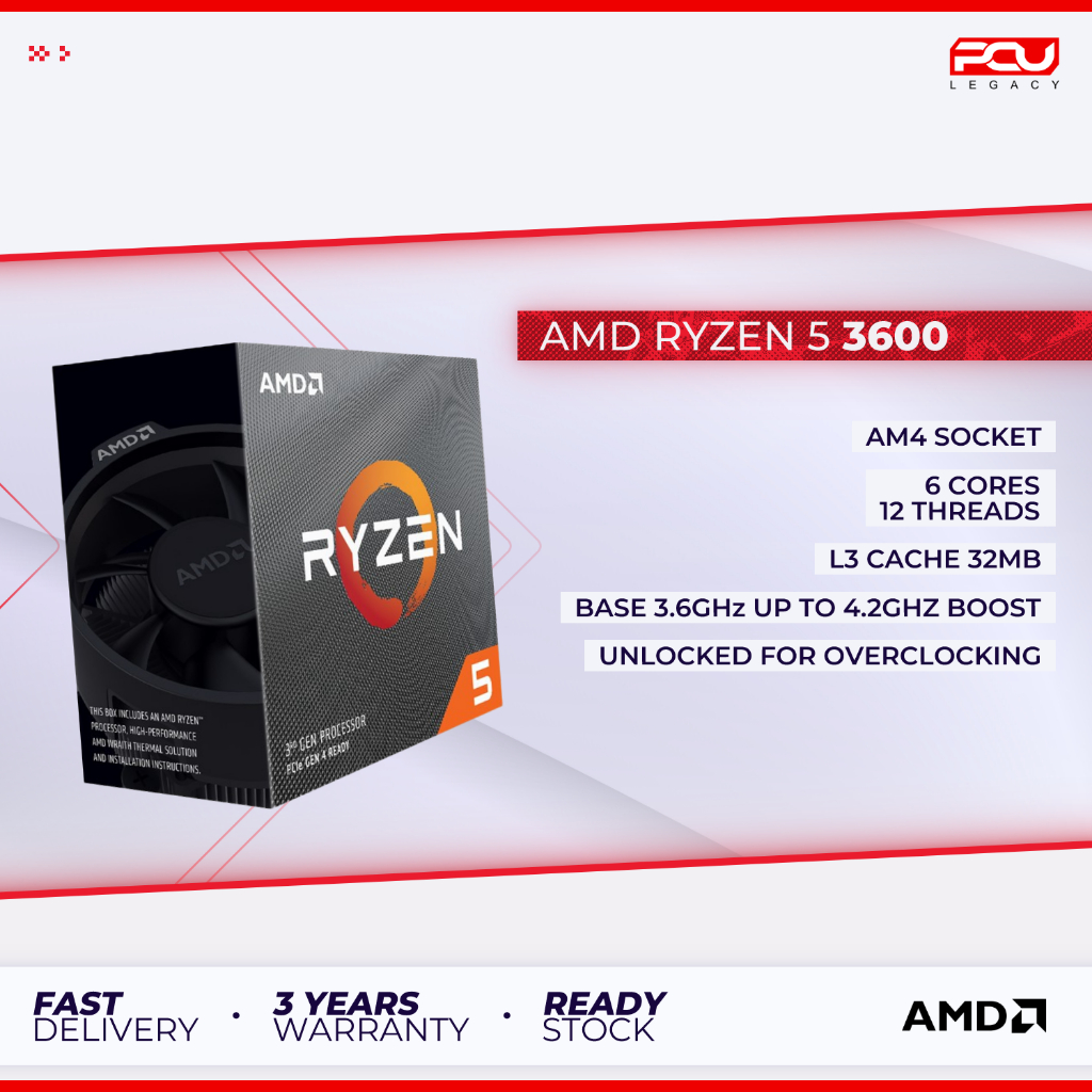 # PCU LEGACY # AMD RYZEN 3 3200G / AMD RYZEN 5 3600 / AMD ATHLON 3000G ...
