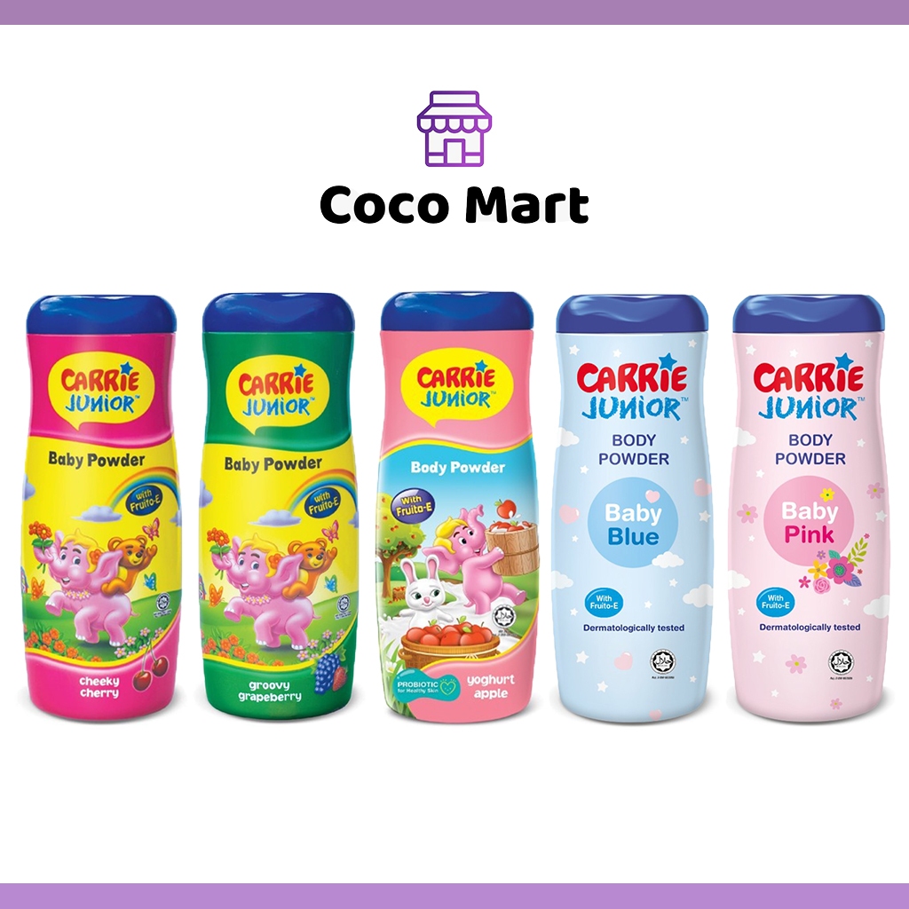 Carrie Junior Baby Powder 280g (Cheeky Cherry/ Groovy Grapeberry ...