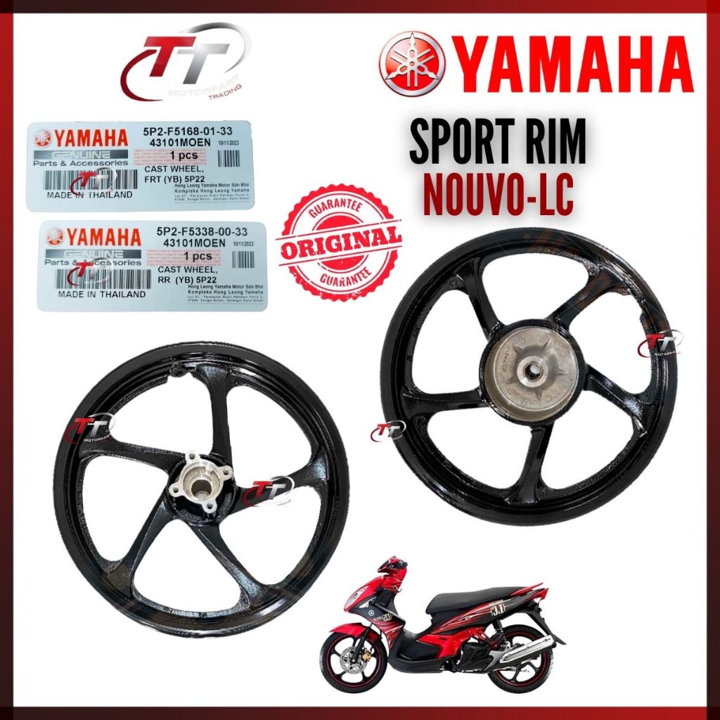 NOUVOLC NOUVO LC Sportrim Cast Wheel Sport Rim Roda Ori Front Rear 5P2 ...