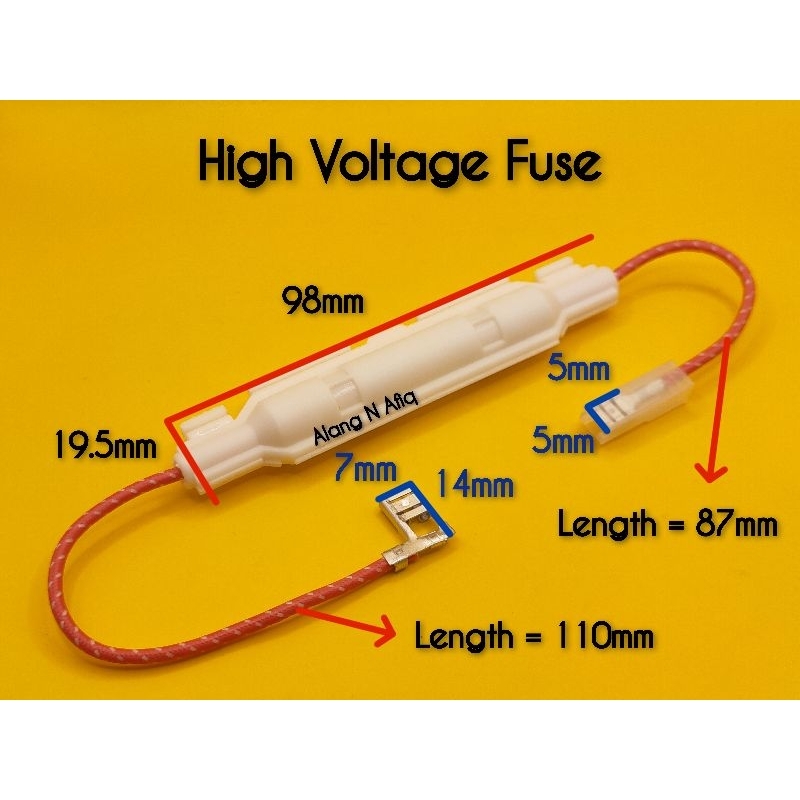 💥High Quality 💥 HV High Voltage Microwave Fuse 5KV 0.85A With Plastic ...