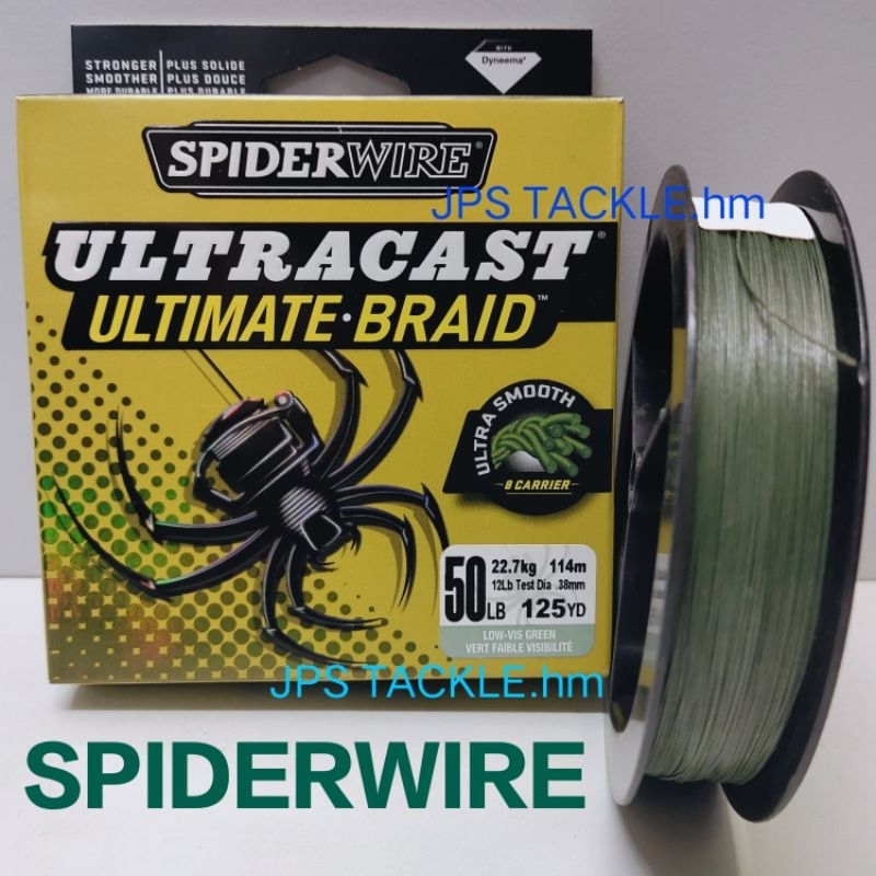 Spiderwire ULTRACAST ULTIMATE.BRAID 125YRD spiderwire line braided spiderwire | Shopee Malaysia