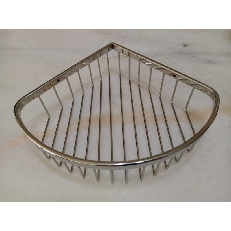 Stainless steel bathroom wall shelf/corner shelf | Shopee Malaysia