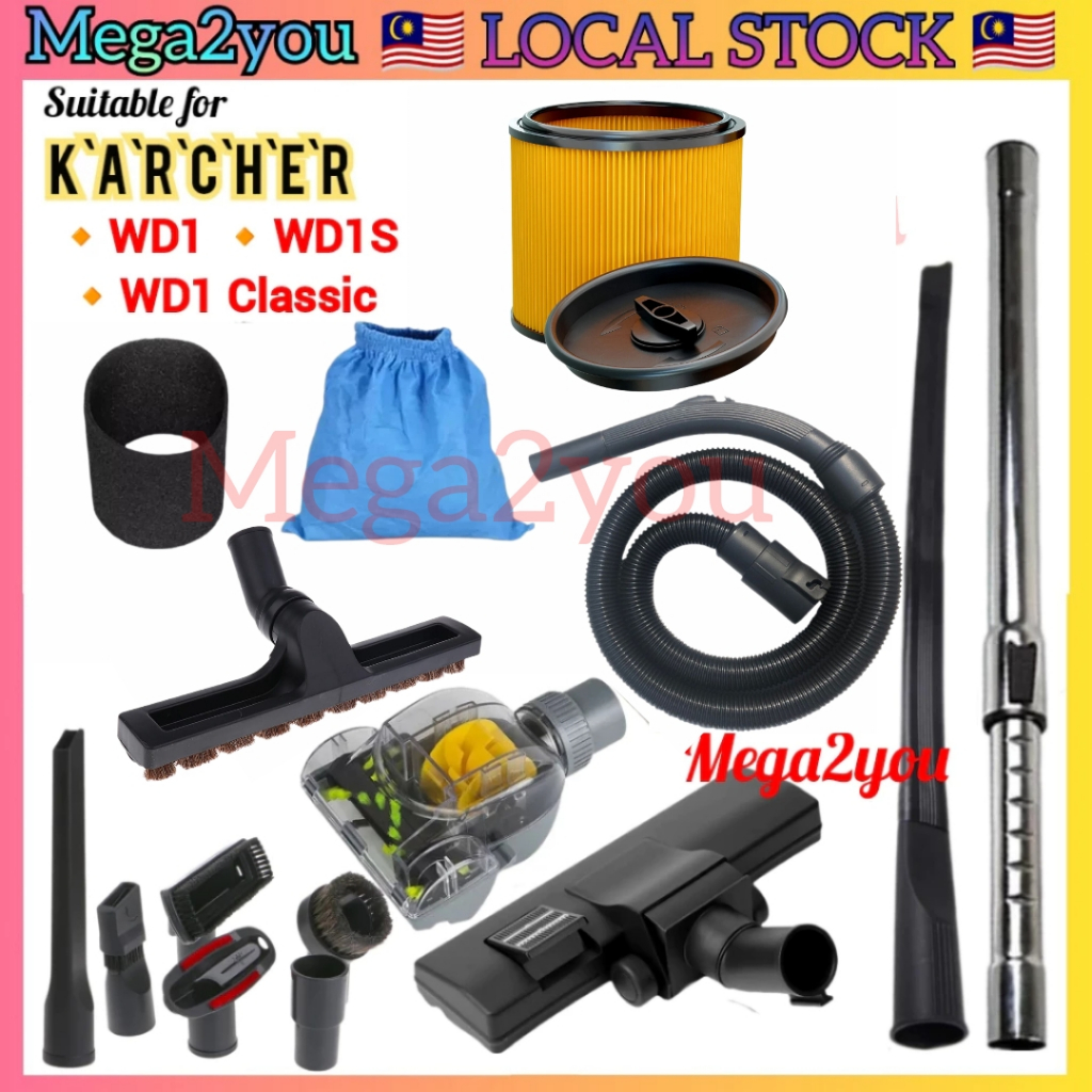 🇲🇾 Replacement For Karcher WD1 Classic WD1S Vacuum Cleaner Brush Head ...