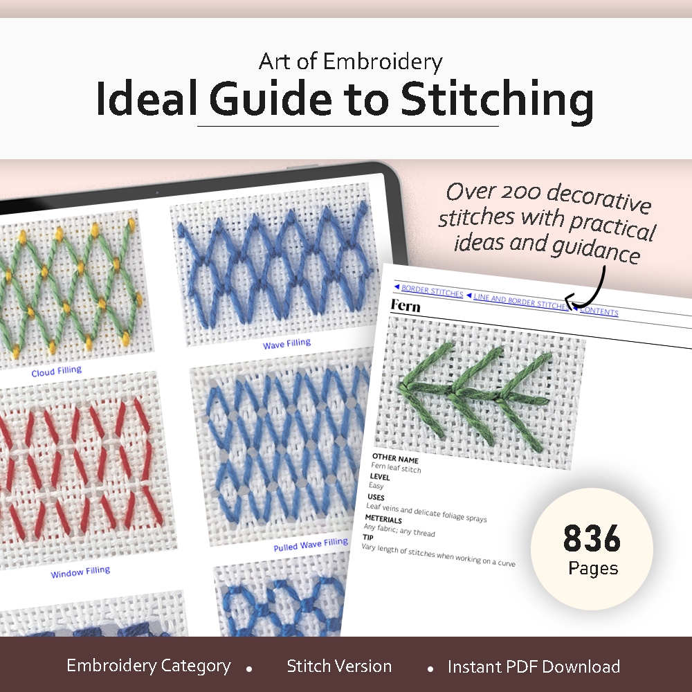 [ PDF ] Embroidery - Ideal Guide to Stitching | Shopee Malaysia