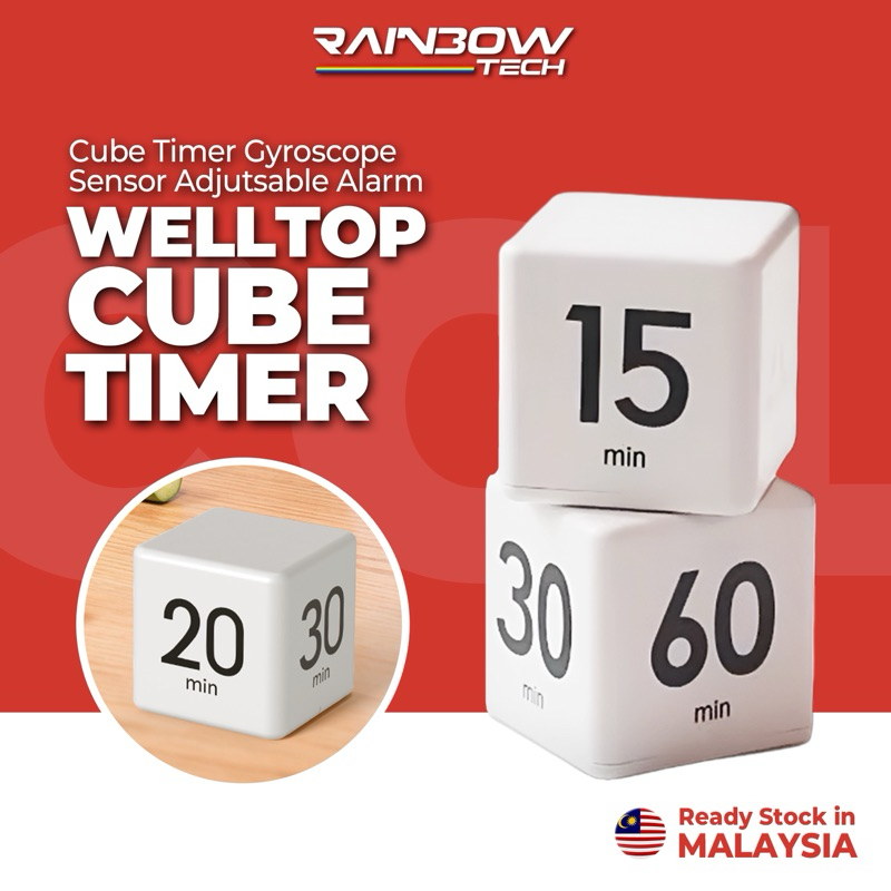 Rbtech Cube Timers Time Management And Countdown Settings Minutes Flip