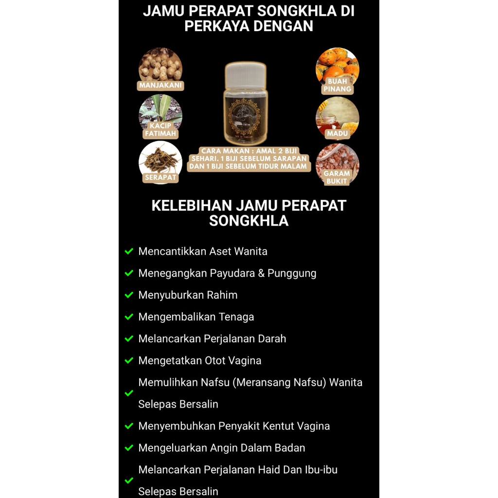 100% ORIGINAL HQ | JAMU PERAPAT SONGKHLA | READY STOCK + GIFT 🎁 ...