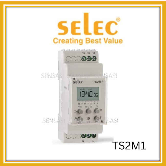 SELEC #TS2M1-1-16A-230V TIME SWITCHES WEEKLY TIMER DIGITAL 230VAC | Shopee Malaysia