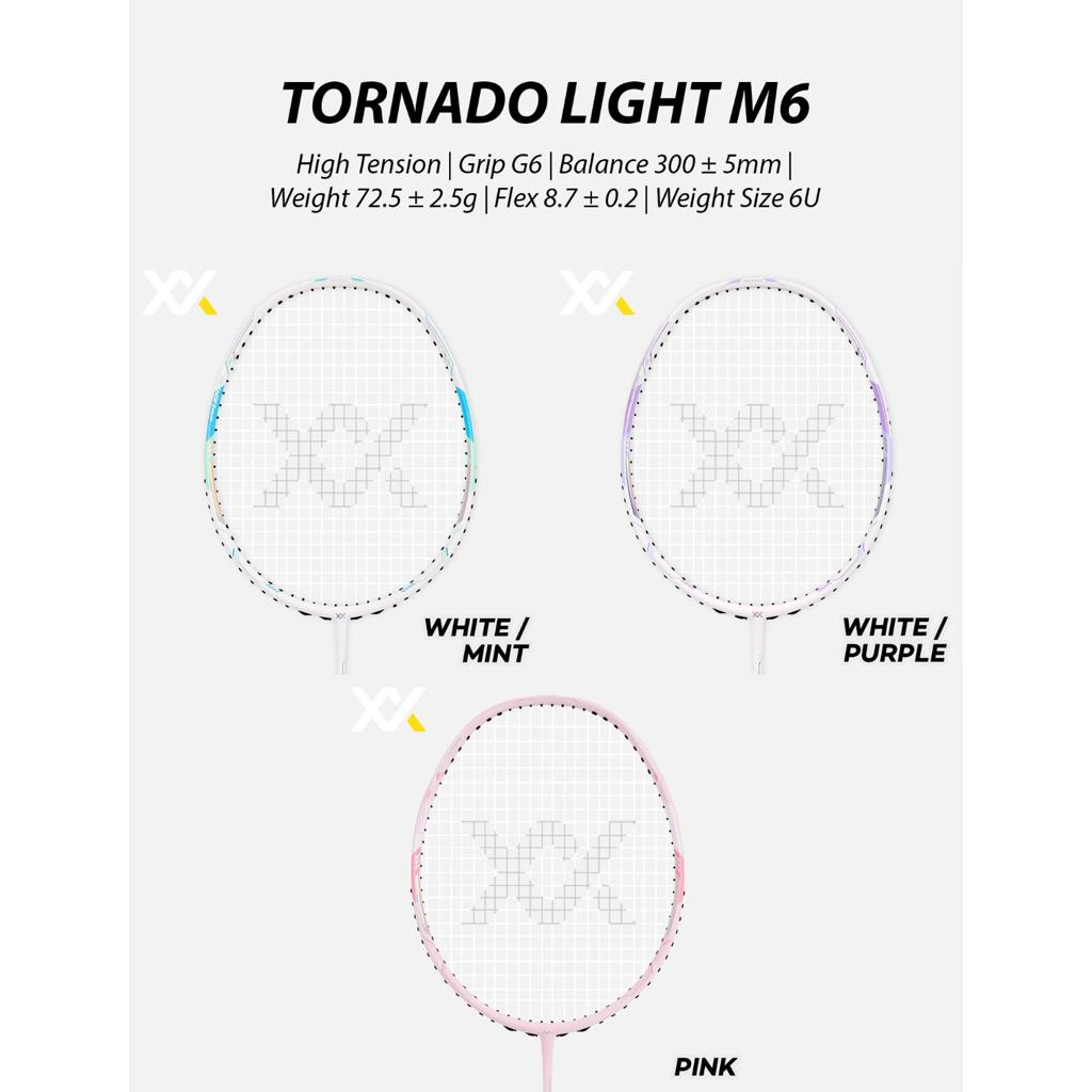 MAXX BADMINTON RACKET > MAXX TORNADO LIGHT M6 ( FRAME ONLY FREE COVER ...