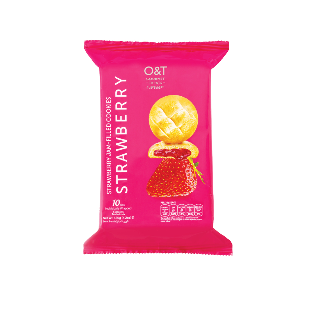 O&T Bundle Single Pack Combo Strawberry Jam Filled Cookies | Shopee ...